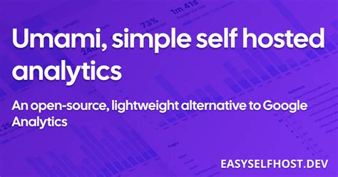 Umami Simple Self Hosted Analytics