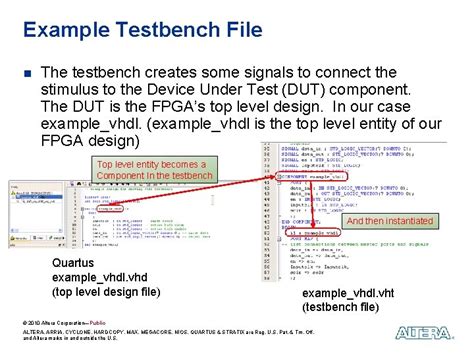 modelsim simulation example vhdl testbench 2010 altera corporationpublic