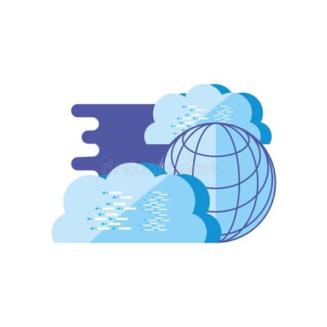 Sphere Browser With Clouds Computing Stock Illustration Illustration Of Element Sphere 156389517