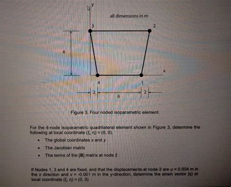 Solved 10 For The 4 Node Isoparametric Quadrilateral