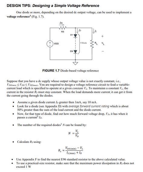 Solved Design Tips Designing A Simple Voltage Reference One