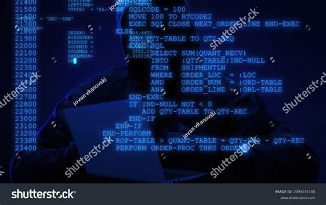 D Illustration Hacker Code Running Down Stock Illustration Shutterstock