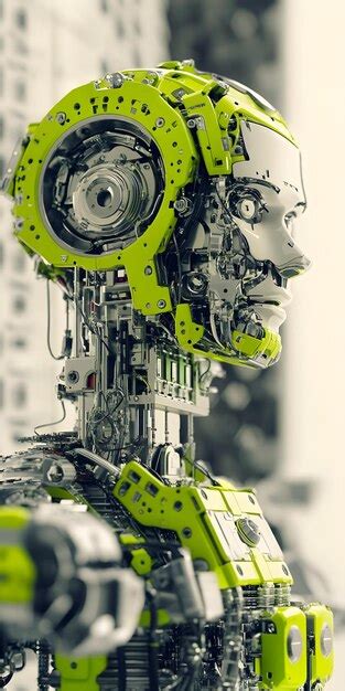 Industrial Robots Assembling Automotive Components Premium Ai