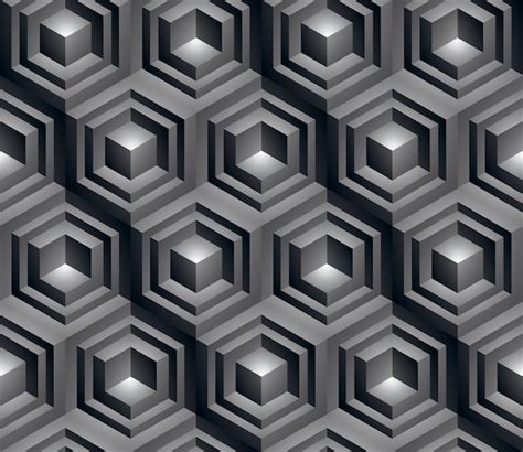 Premium Vector Monochrome Abstract Textured Geometric Seamless