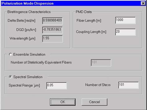 Polarization Mode Dispersion Optiwave