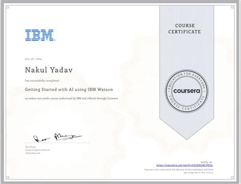 Nakul Yadav On Linkedin I Earned A Getting Started With Ai Using Ibm