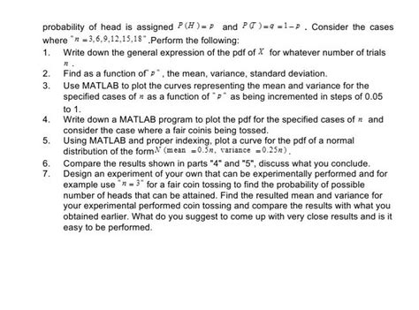 Solved Statistical Analysis Of Binomial Distribution As It Chegg Com