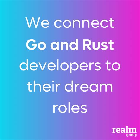 Realm On Linkedin Golang Backend Rust Godevs
