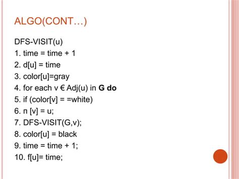 Depth First Search Dfs Pptx