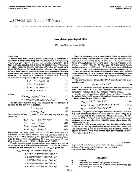 Pdf Two Phase Gas Liquid Flow