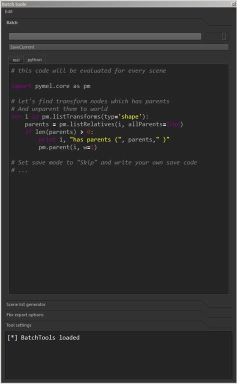 Batchtool For Maya Utility External Scripts Plugins For Maya