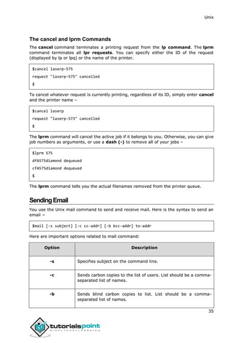Unix Tutorial Pdf Operating Systems Computer Software And
