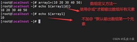 linux基础——shell数组的定义方法 shell定义数组 csdn博客