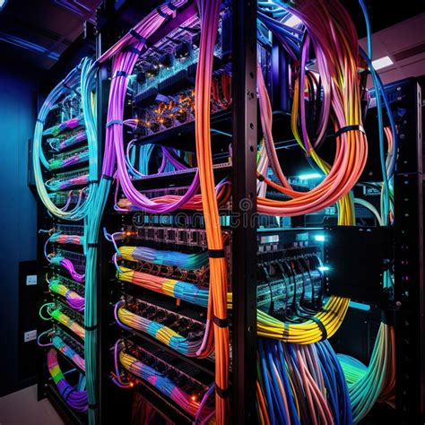 Modern It Server Of Data Center Computer Racks It Network