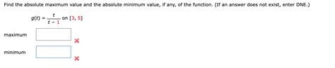 Solved Find The Absolute Maximum Value And The Absolute