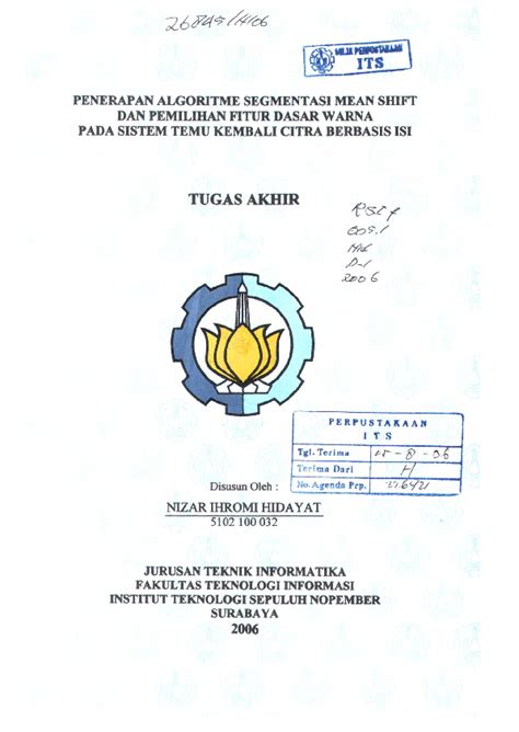 Pdf Penerapan Algoritme Segmentasi Mean Shift Dan Pemilihan Fitur Dasar Warna Pada Sistem Temu