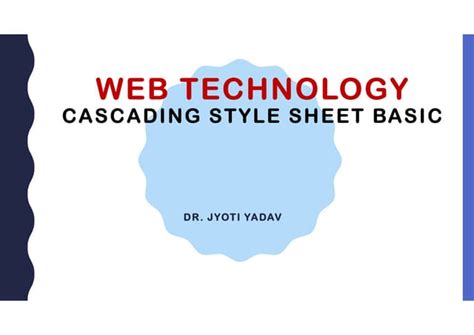 Introduction To Cascading Style Sheets Css Ppt
