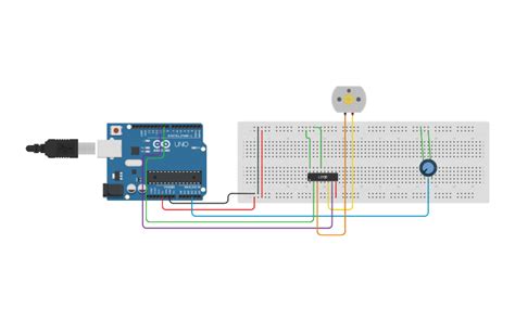 Circuit Design Puente H Tinkercad