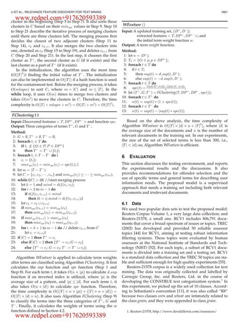 Relevance Feature Discovery For Text Mining Pdf