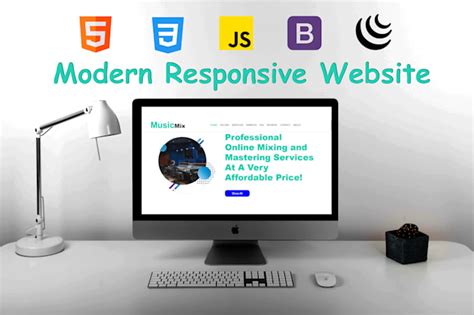 Design Modern Responsive Website With Html Css Bootstrap By Etat56 Fiverr