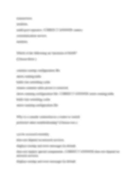 Ccna 1 Module 1 Practice Questions And Answers Exams Computer