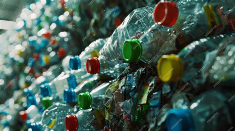 Premium Photo Closeup Of Plastic Waste Hinting At Environmental