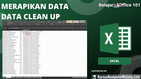 Merapikan Data Data Clean Up Excel Excel Crash Course Data