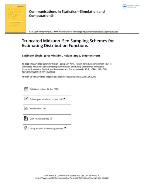 Pdf An Improved Randomized Response Model Estimation Of Mean