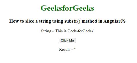 How To Slice A String In Angularjs Geeksforgeeks