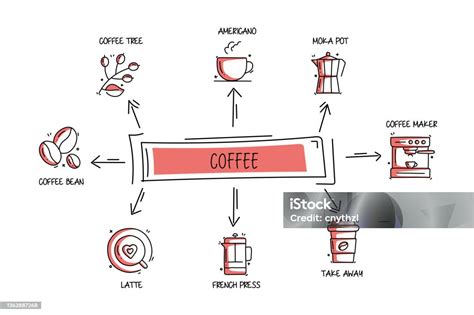 커피 관련 개체 및 요소 손으로 그린 벡터 낙서 일러스트 레이션 컬렉션 손으로 그린 아이콘 세트입니다 커피 마실 것에 대한 스톡 벡터 아트 및 기타 이미지 Istock