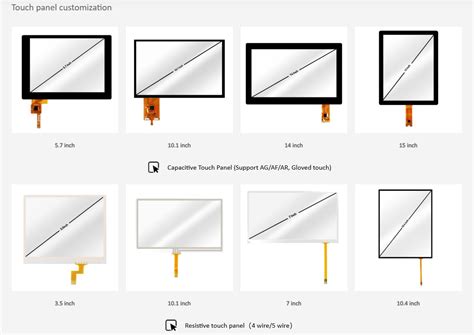 China 15 Inch Ctp Capacitive Touch Screen Panel For Tft Lcd Display