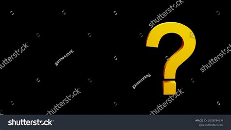 Question Mark Yellow Color 3d Rendering Stock Illustration 2055784634 Shutterstock