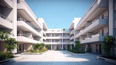 현대 콘도미니엄의 3d 모델 주거용 건물 분양 아파트 아파트 배경 일러스트 및 사진 무료 다운로드 Pngtree