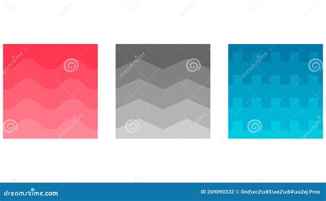 Set Of Wave Abstract Background Curve Layout Cover Art Graphic Pattern Vector Illustration