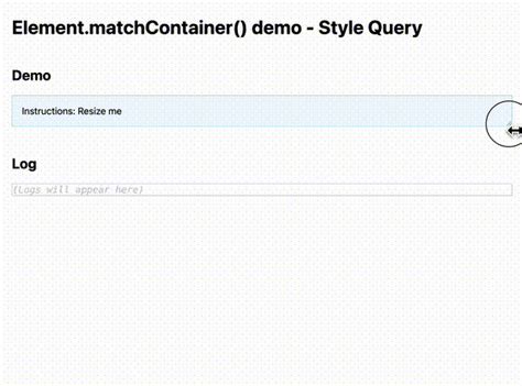 Solved By Styleobserver Elementmatchcontainer