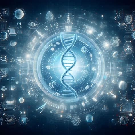 Premium Photo Biotechnology Bioinformatics Concept Of Dna And Protein Letter Background Dna