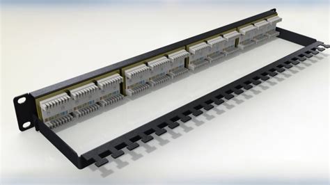 Patch Panel 3d Model In Parts 3dexport