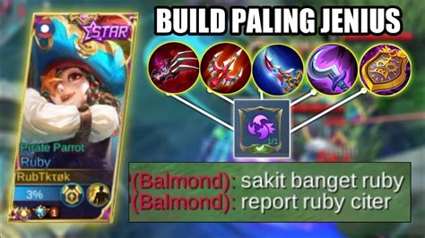Build Ruby Paling Jenius Yang Pernah Ada Build Terbaik Ruby Mobile Legends Youtube