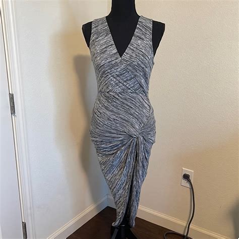 Haute Monde Dresses Haute Monde Asymmetrical Grey Dress Poshmark