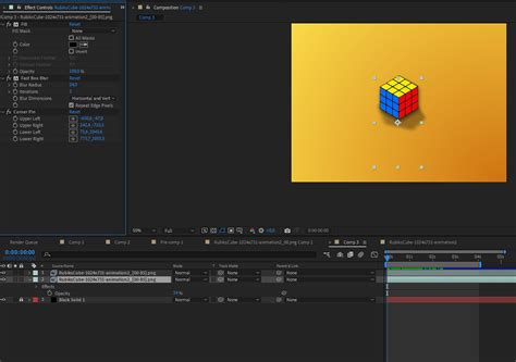 Rubes Cube Animation Behance