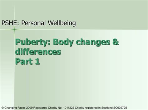 Powerpoint Puberty Part Puberty Body Changes Differences Ppt