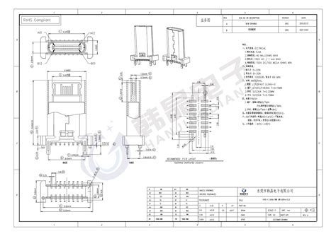 Type C 16pin 母座 Type C16p立贴 立插系列 Type C系列 产品中心 Typec连接器厂家 Typec母座 Typec精密连接器 东莞市韩晶电子有限公司