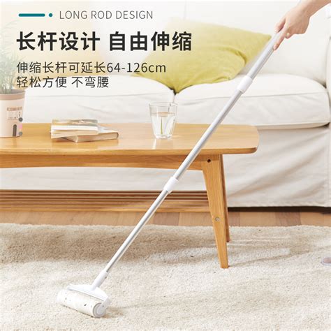 可伸缩粘毛器除毛滚筒可撕式地板滚刷沾毛器沾衣滚纸滚毛器粘尘纸虎窝淘