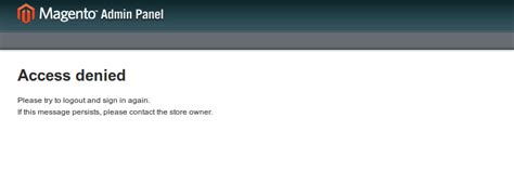 Php Access Denied For Admin Users In The Custom Module Magento