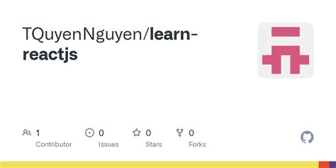 github tquyennguyen learn reactjs