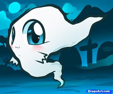 How To Draw A Chibi Ghost Step By Step Chibis Draw Chibi Anime Draw Japanese Anime Draw