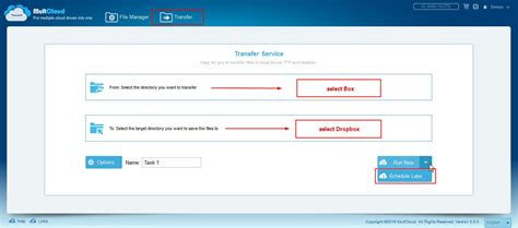 Backup Box To Dropbox With Multcloud