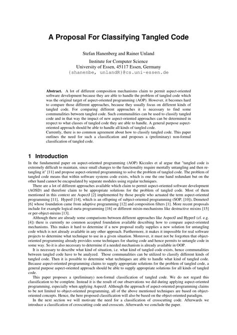 pdf a proposal for classifying tangled code