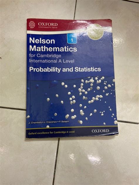 Oxford Probability And Statistics Textbook For Cie A Level Hobbies