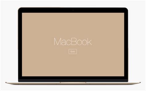 Macbook Gold Mockup Png Transparent Png Kindpng